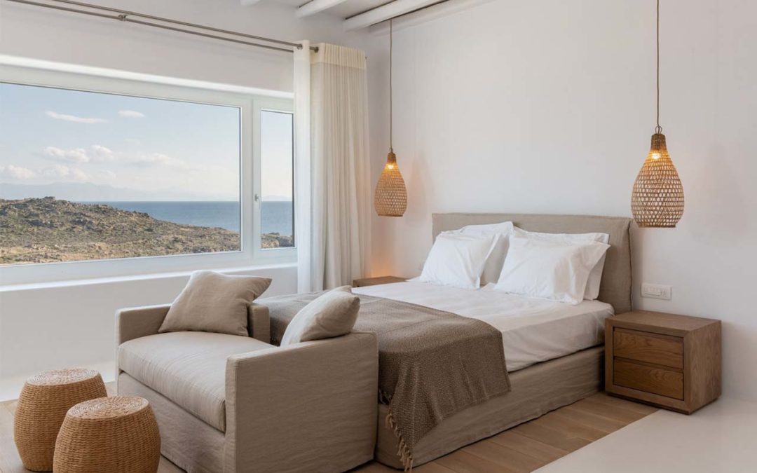 Villa στην Μύκονο - Χειροποίητα έπιπλα Hypnos στρώματα Χαρίτος Νίκος